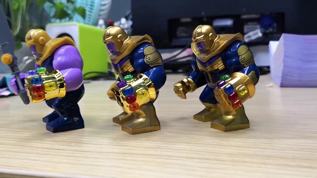 Mini Figuras Marvel Avengers Thanos Infinity Gauntlet - YouTube