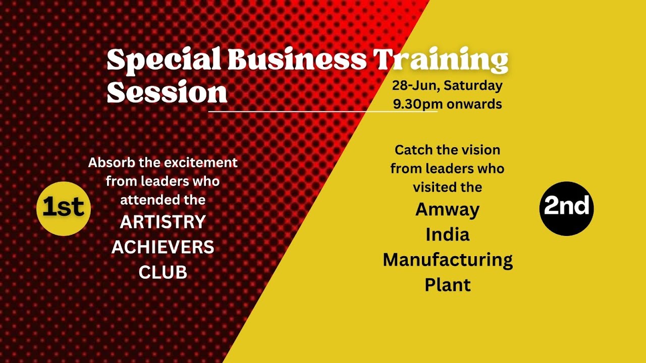 Special Business Training Session - YouTube