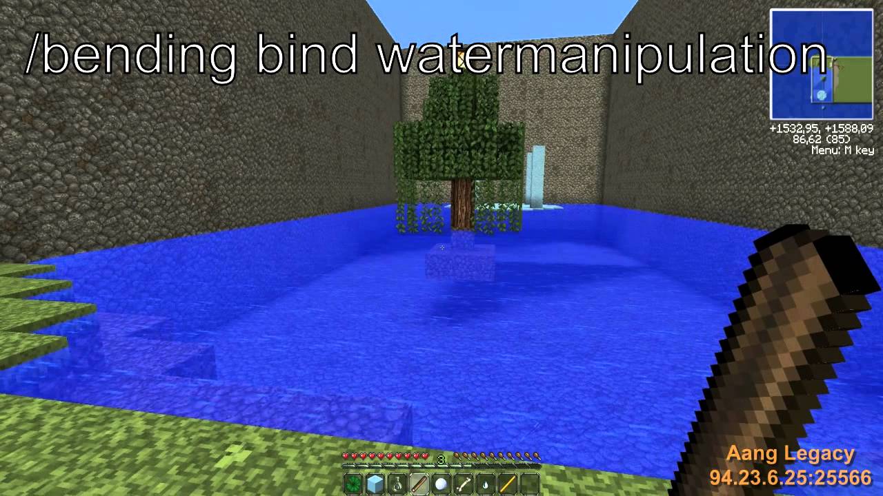 Tutorial de waterbending en Minecraft [Español] - Aang Legacy - YouTube