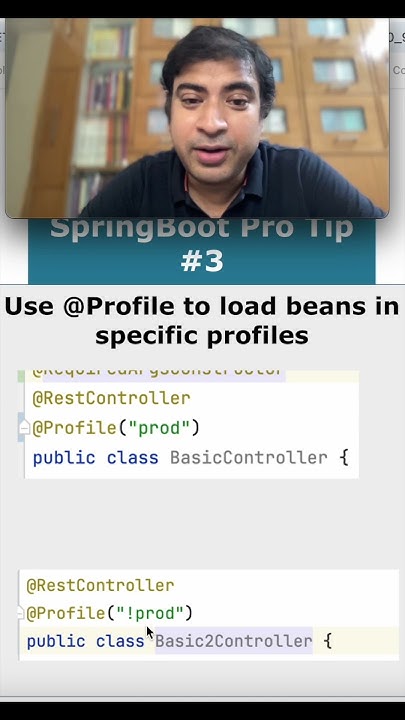 Must Know Springboot Pro Tip For Every Developer Use Profile Annotation Shorts Springboot