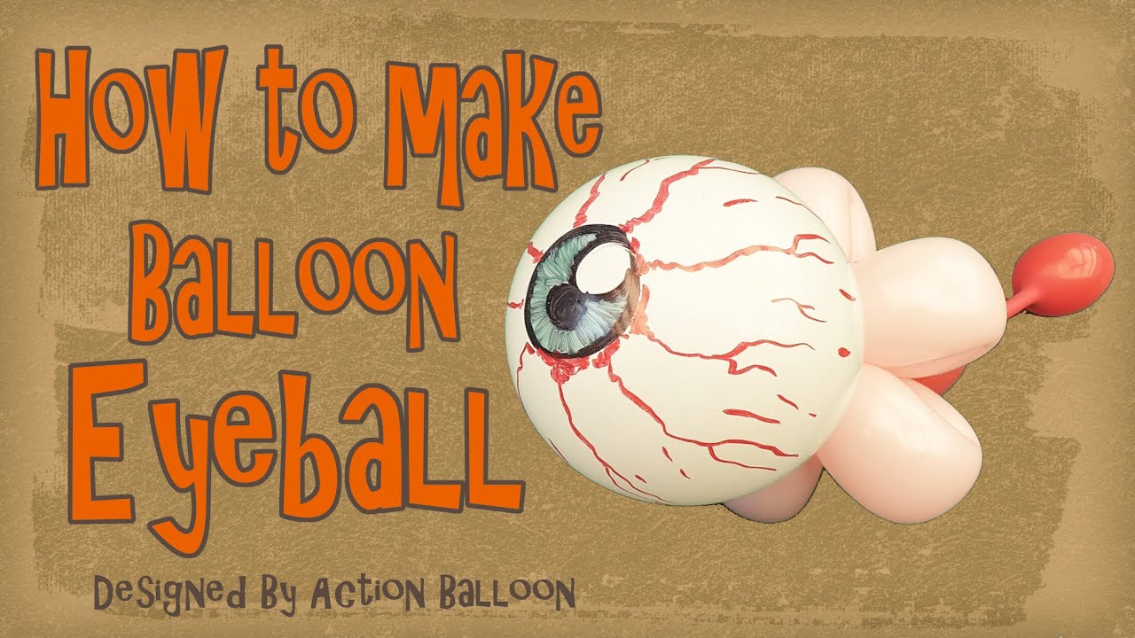 How to make Balloon Eyeball #eyeball #funnyballoon #halloween # ...