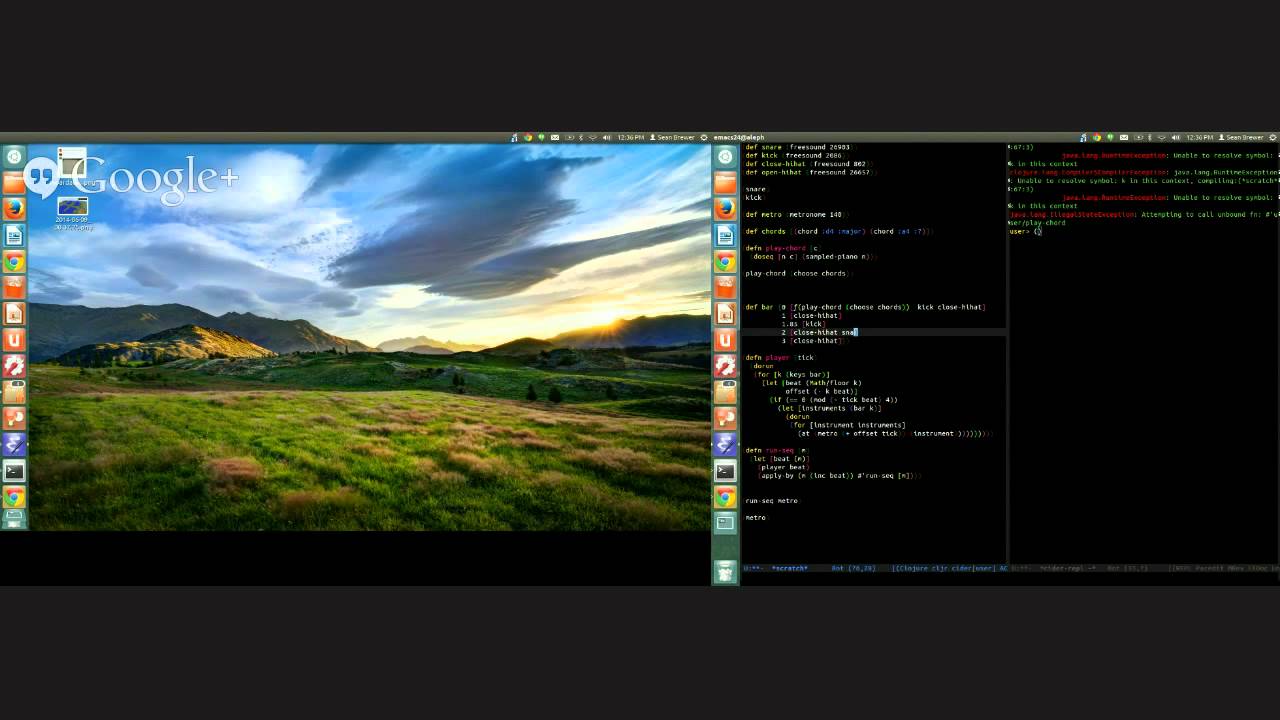 Introduction To Livecoding With Overtone And Clojure W Sean Brewer