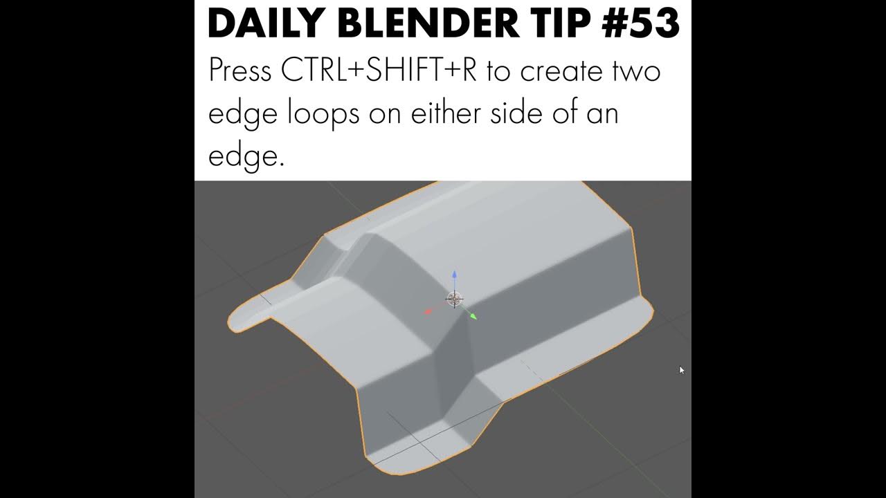 Daily Blender Tip 53 - Offset Edge Slide - YouTube