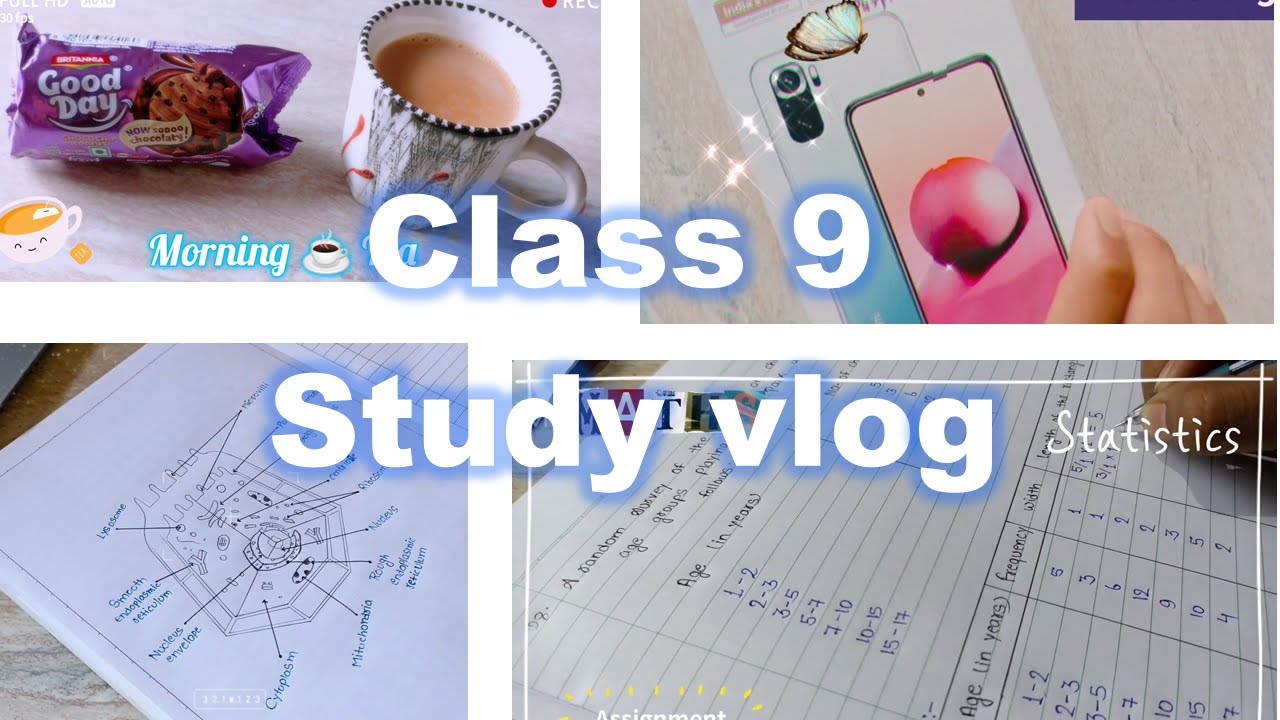 9th Grader Study Vlog | A day in the life of a CBSE student | Our Study ...