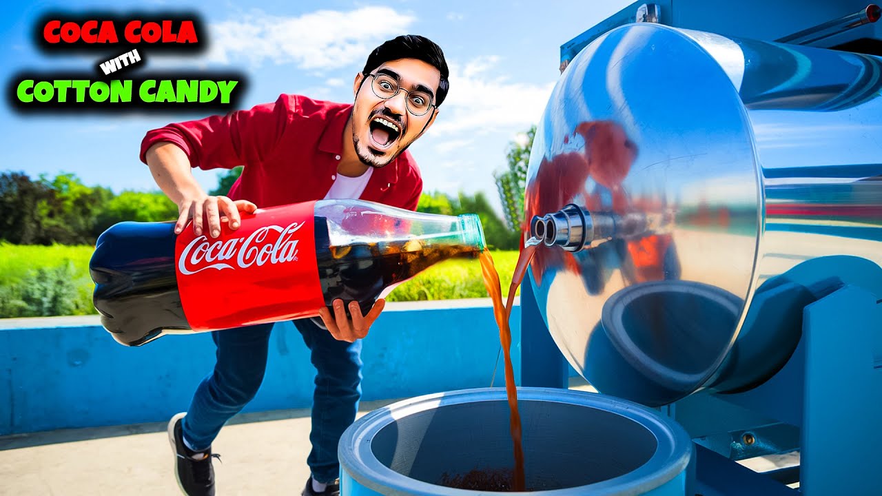 Making Coca-Cola Cotton Candy | क्या कोका कोला के बाल बनेंगे? Unique ...