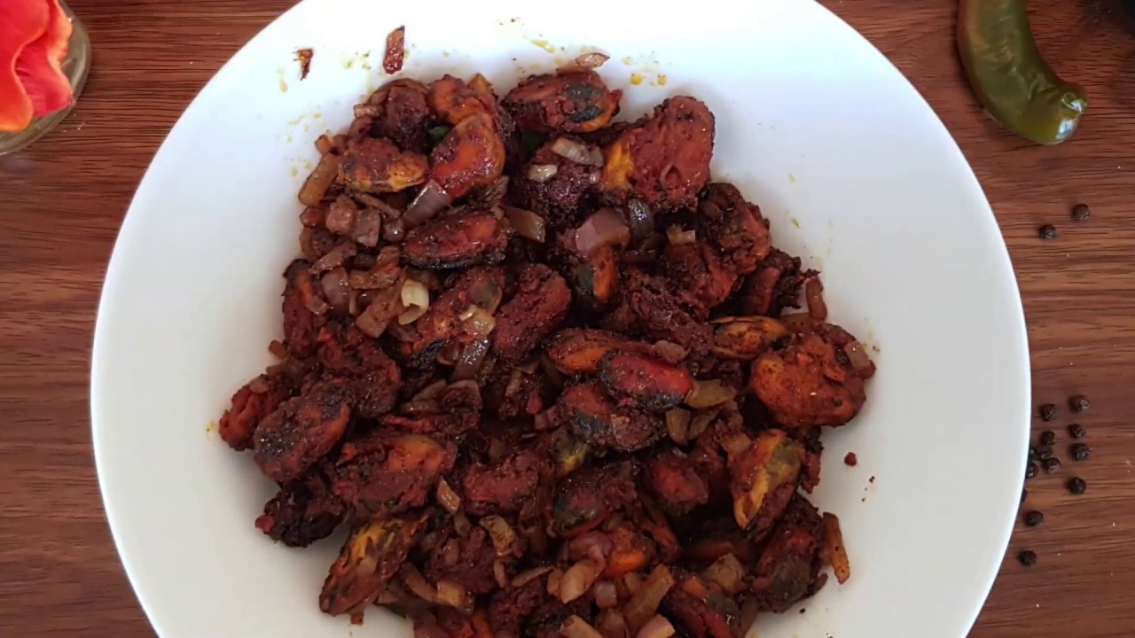 Kerala mussels fry in one minute - YouTube