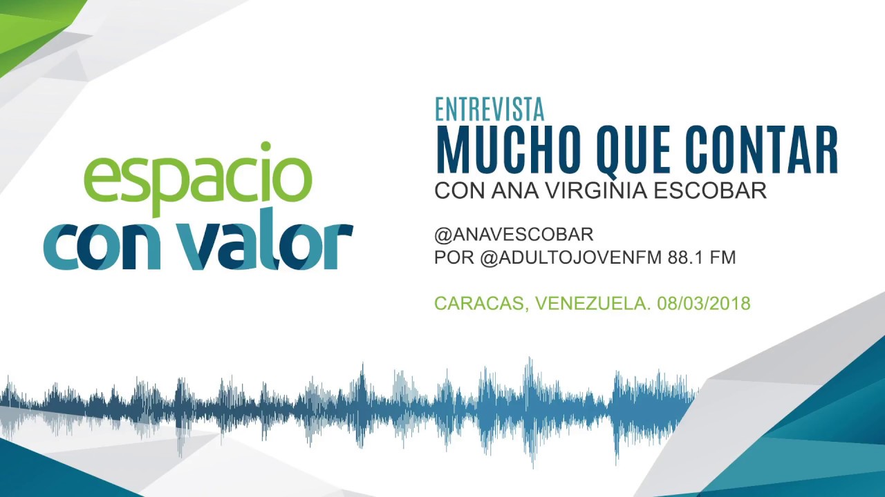 Entrevista en Mucho que contar con Ana Virginia Escobar - YouTube