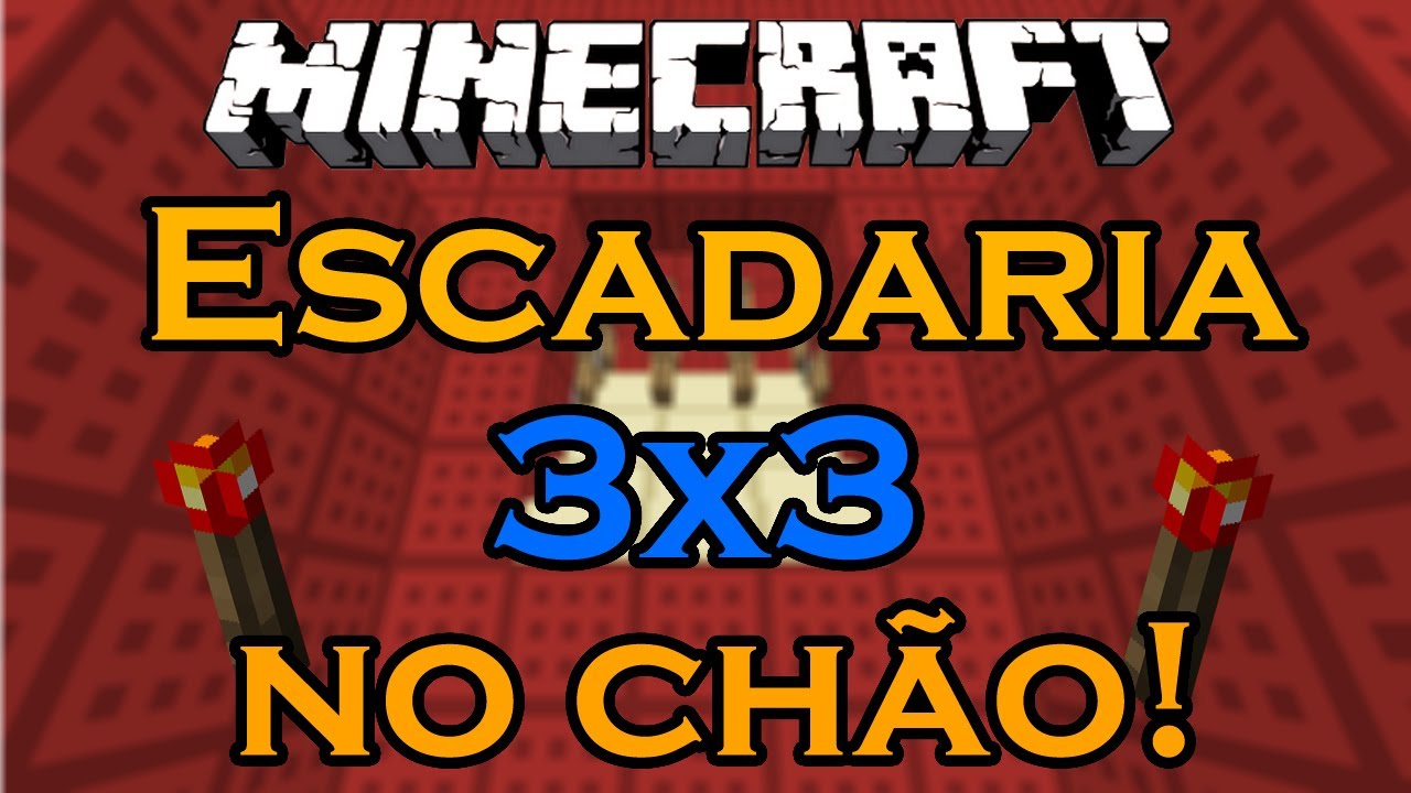 Minecraft - Escadaria 3x3 no chão - Tutorial - YouTube