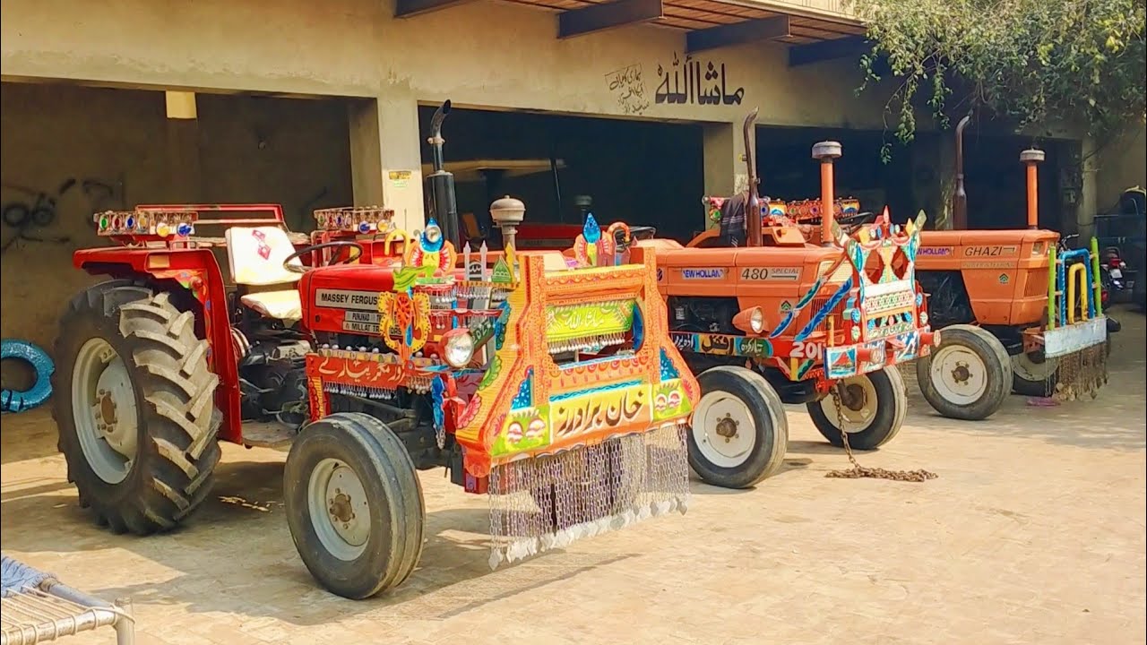 Pakistani best tractors || Massey Ferguson model 2016 and Fiat Alghazi ...