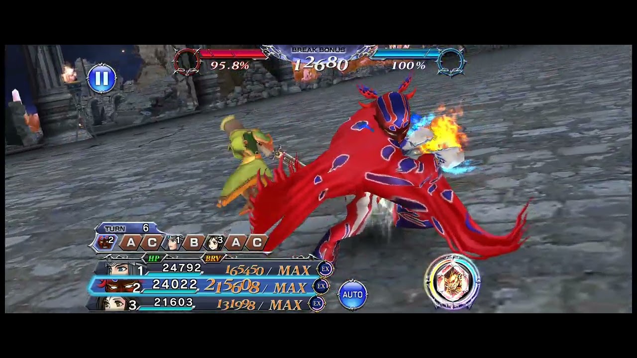DFFOO (GL) - Spiritus Ifrit (Braska FR, Rubicante FRBT+, Garnet FRBT+ ...