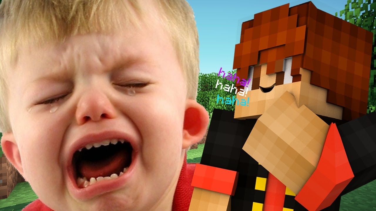CRAZY KIDS RAGE HARD IN MINECRAFT! (HILARIOUS Minecraft Trolling) KIDS ...