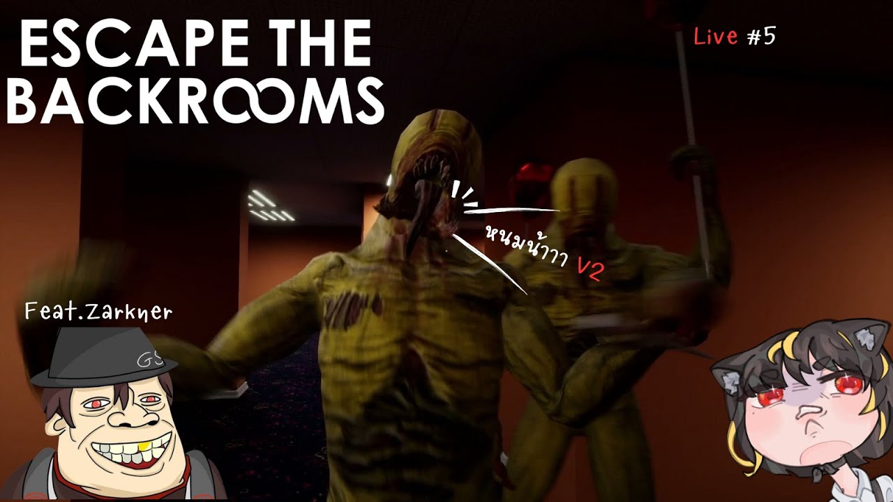 Escape the backrooms l เดอะหนม part 2 @Zarkner - YouTube