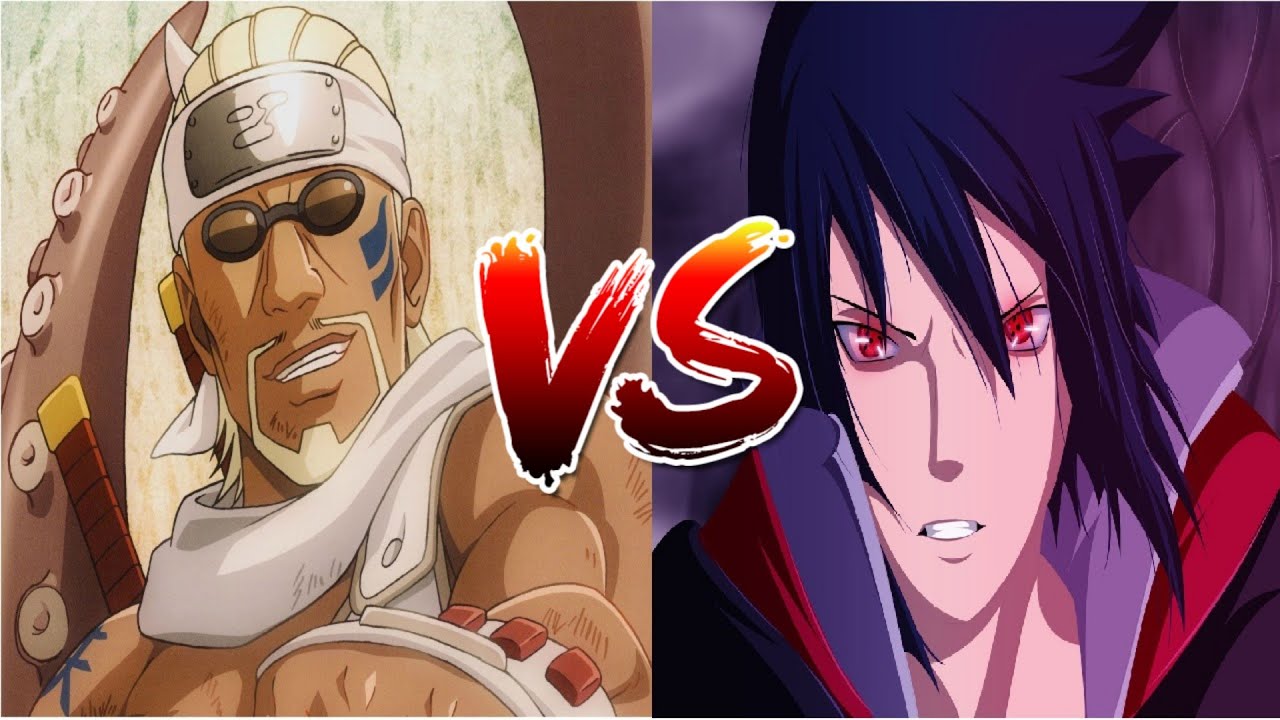 Sasuke vs killer bee, Sasuke first time use amaterasu on eight tails ...