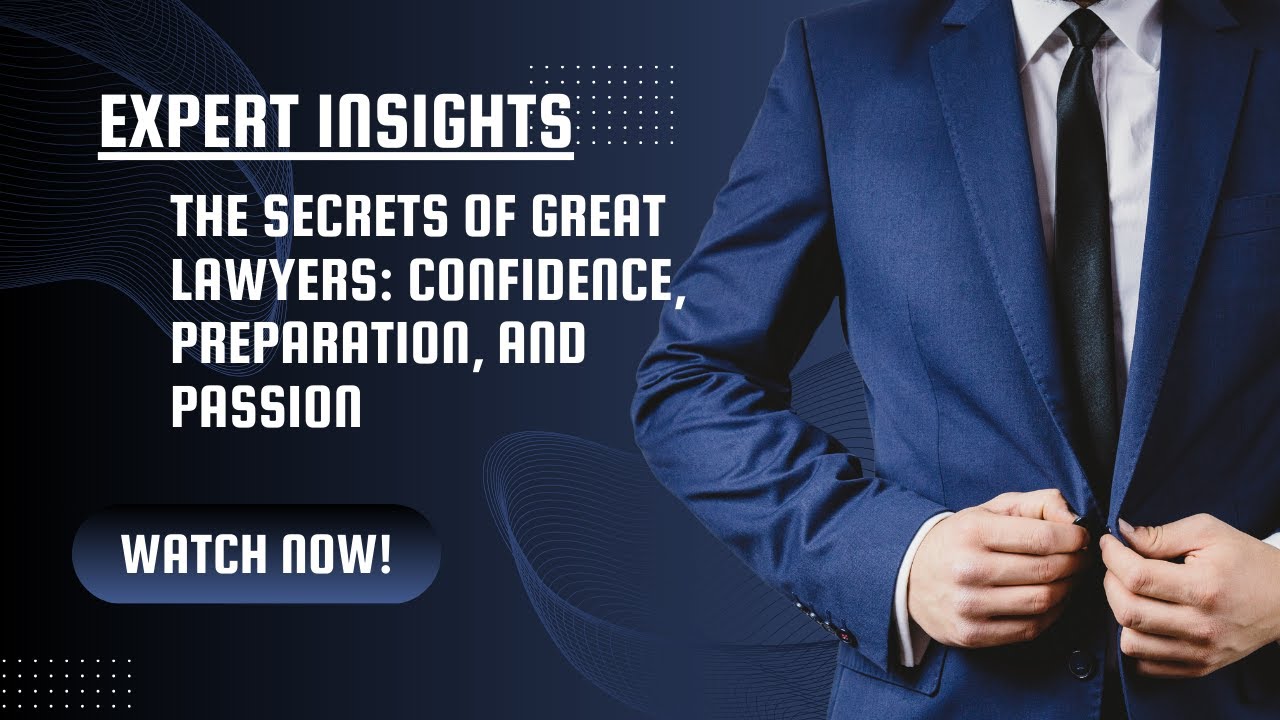The Secrets of Great Lawyers: Confidence, Preparation, and Passion ...