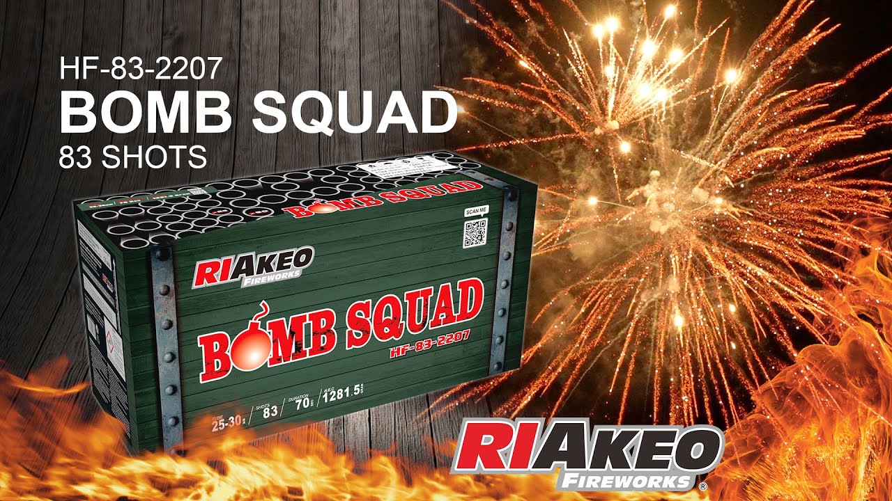 BOMB SQUAD HF-83-2207 25/30mm | RIAKEO FIREWORKS - YouTube