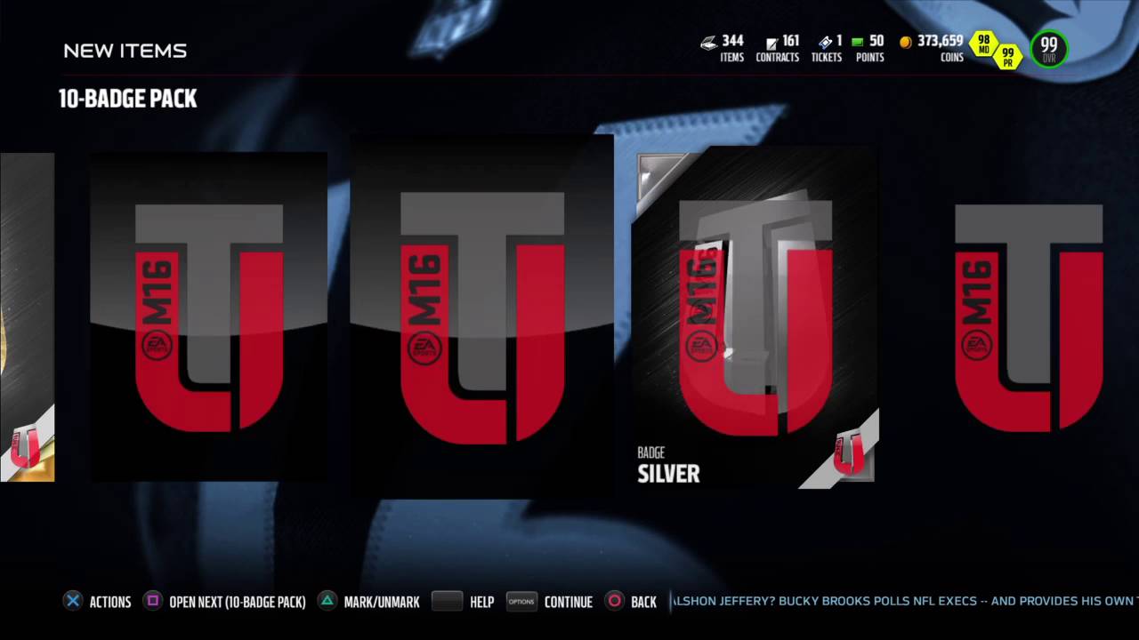 Madden NFL 16 l 23 10 Badge packs MUT - YouTube