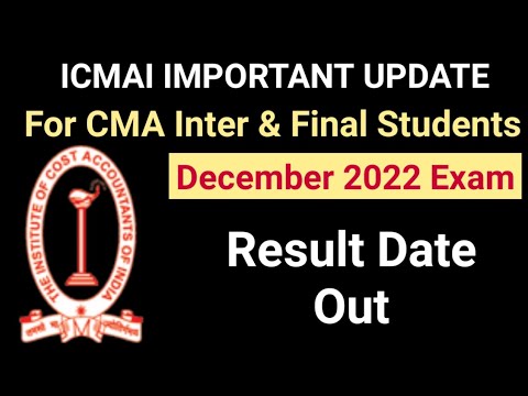cma intermediate and final December 2022 exam result date out ] how to ...