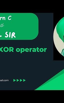 Bitwise XOR operator (^) in C by Satpal Singh Gill - YouTube