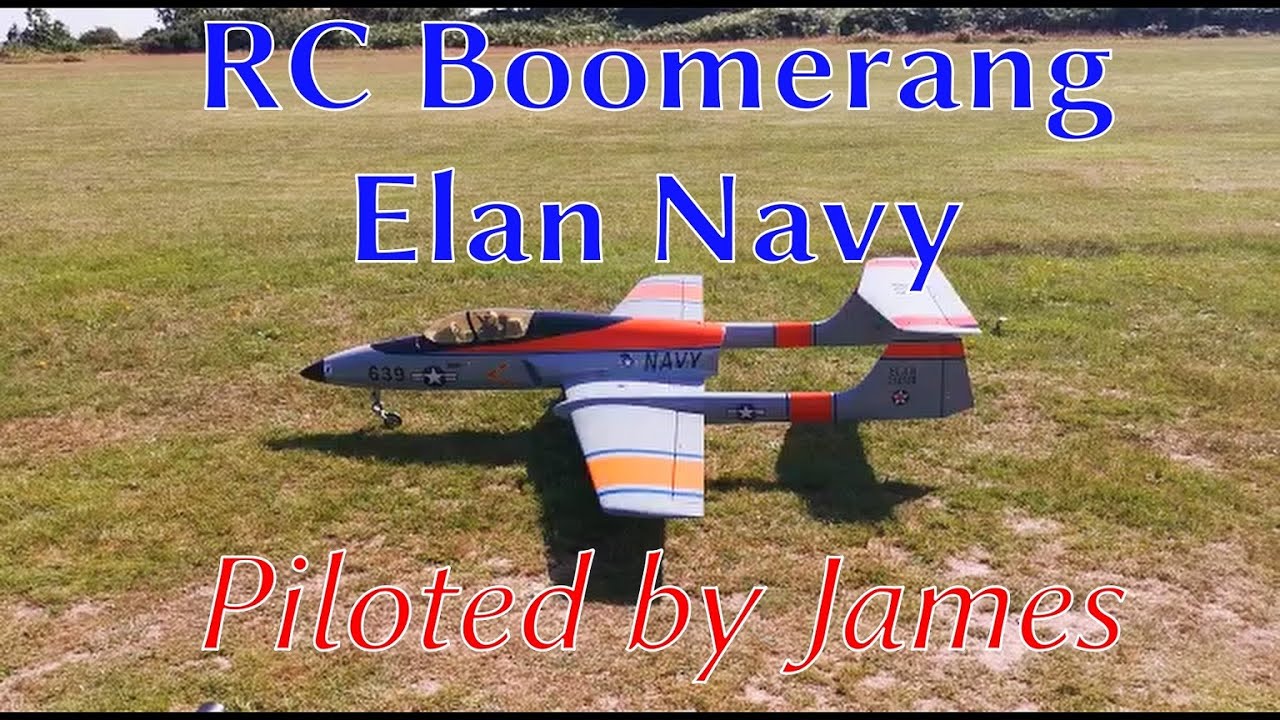 Boomerang Elan Navy Jet, Piloted by Jame's. SMAC Model Club - YouTube
