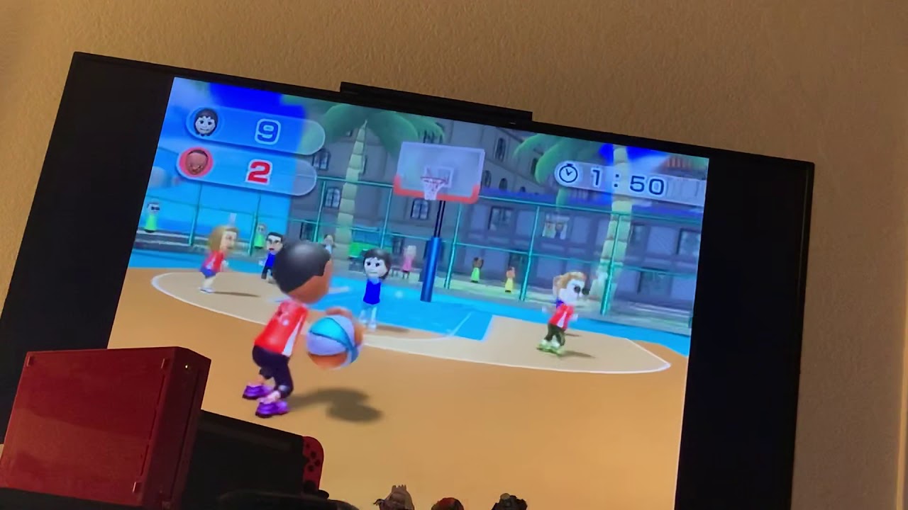 Wii Sports Resort Basketball 🏀 3 on 3 Rin Vs Theo - YouTube