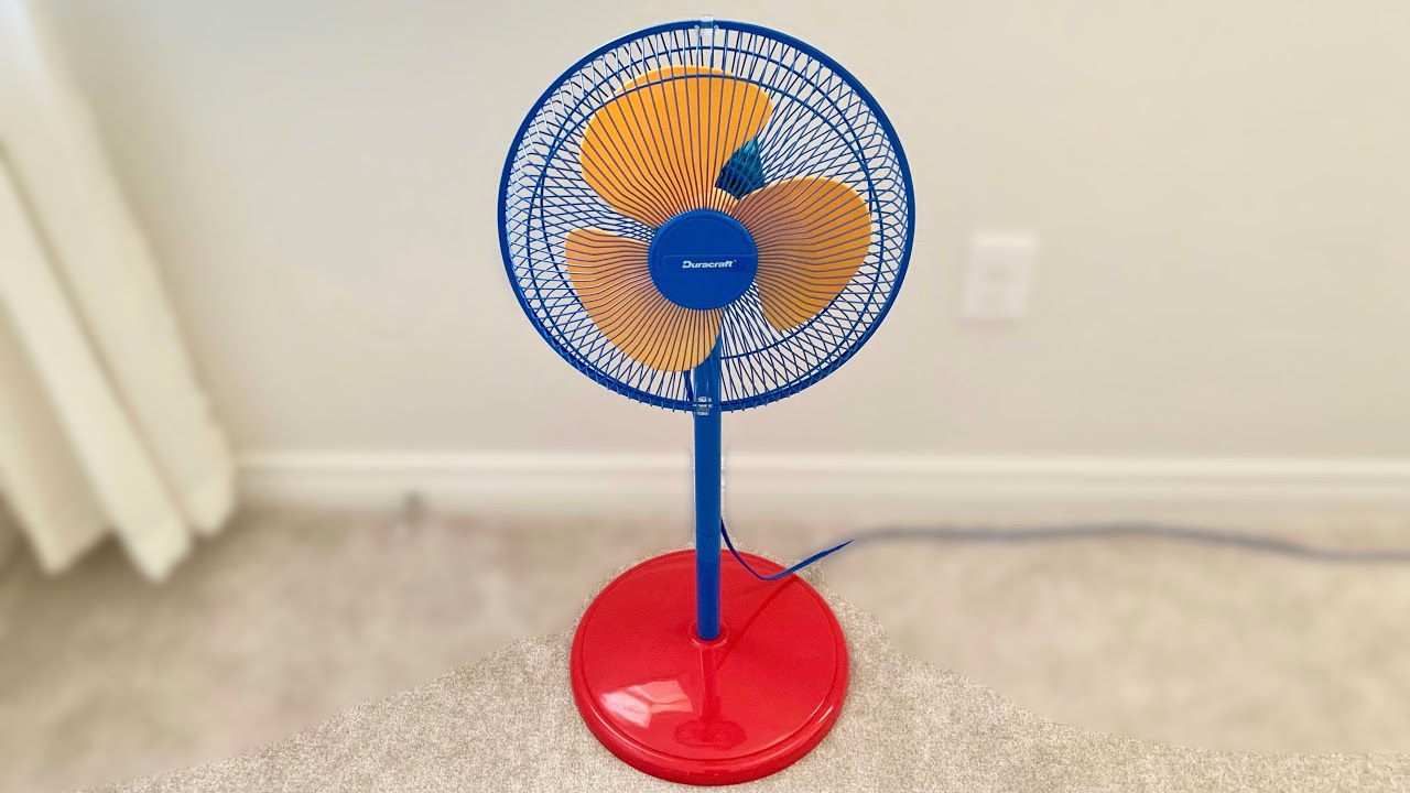 1997 Duracraft Rainbow 12” Pedestal Fan - YouTube