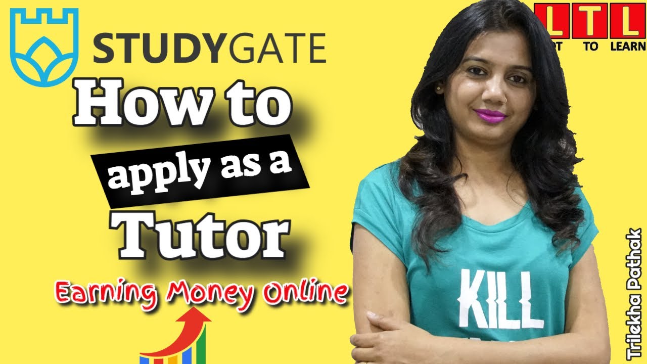 How to apply as a tutor on studygate - earn money online - YouTube