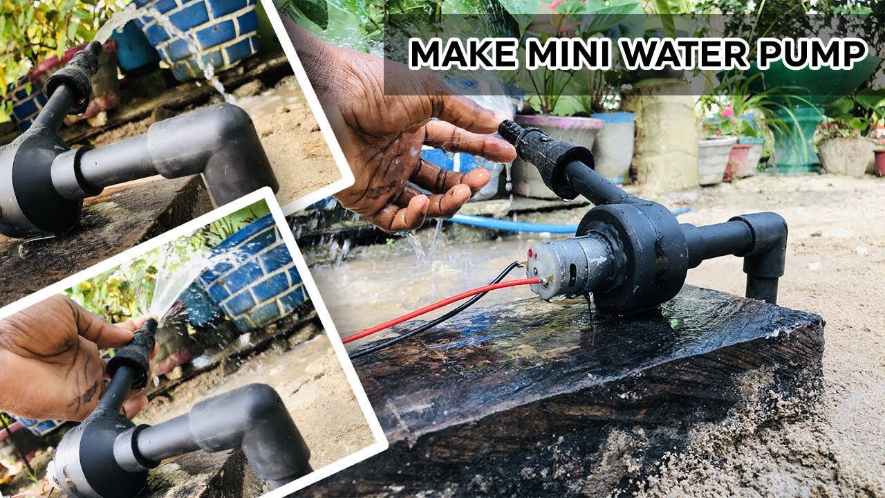 How To Make A Mini Water Pump At Home | JEY HACKS - YouTube