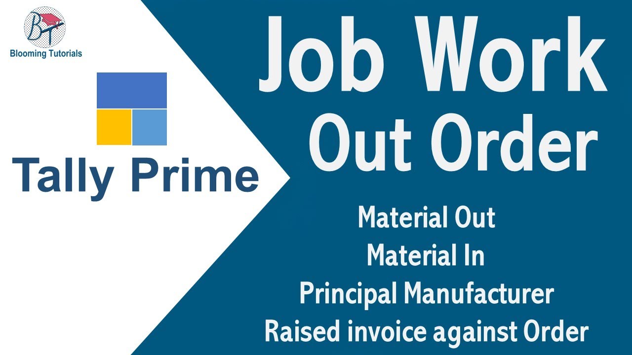 Job Work Out Order In Tally Prime Tamil Job Work Order Material Out