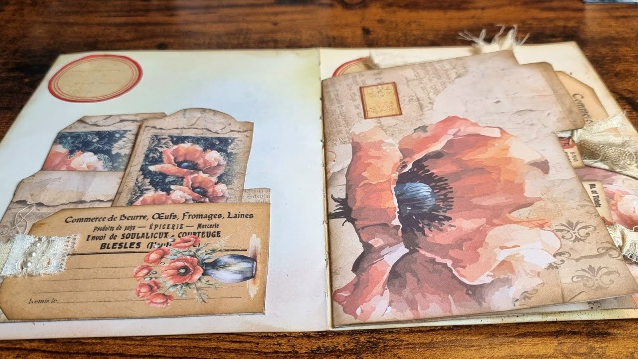 Creating a Page Spread For the Centre of My Junk journal - # ...