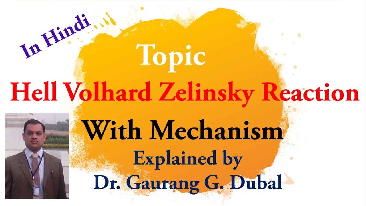 Hell volhard zelinsky reaction | NET | SET | NEET | JEE chemistry | HVZ ...