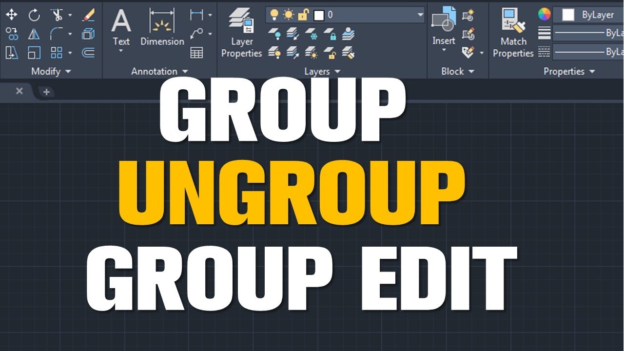 Group Ungroup Edit Group In Auto CAD YouTube Group Ungroup Edit Group In Auto CAD YouTube