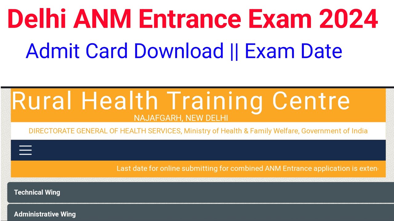 ANM Entrance Exam Admit Card 2024 Delhi ANM Entrance Exam Admit Card anm-entrance-exam-admit-card-2024-delhi-anm-entrance-exam-admit-card