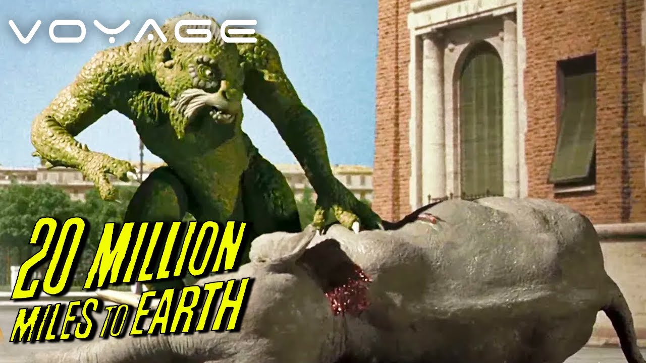 20 Million Miles To Earth | Gargantuan Creature Battles Elephant ...