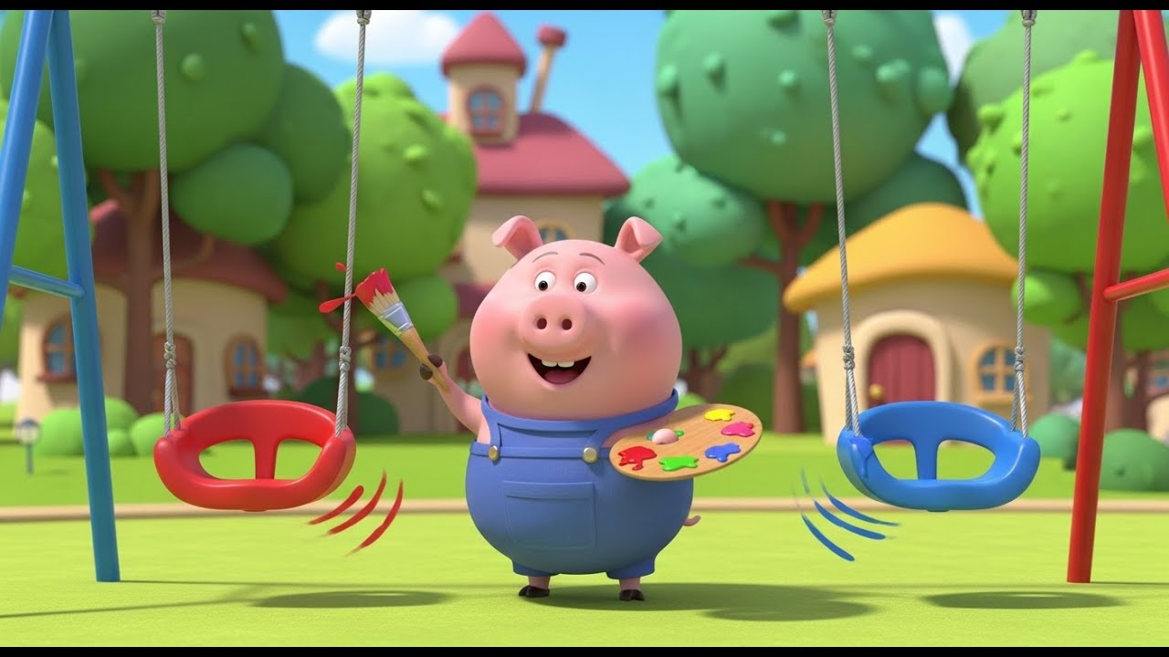 El cerdo que pintó el patio de recreo | Canciones Infantiles y Rondas ...