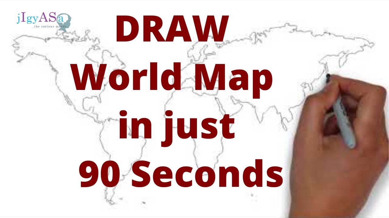 Draw World Map Under 90 Seconds - YouTube