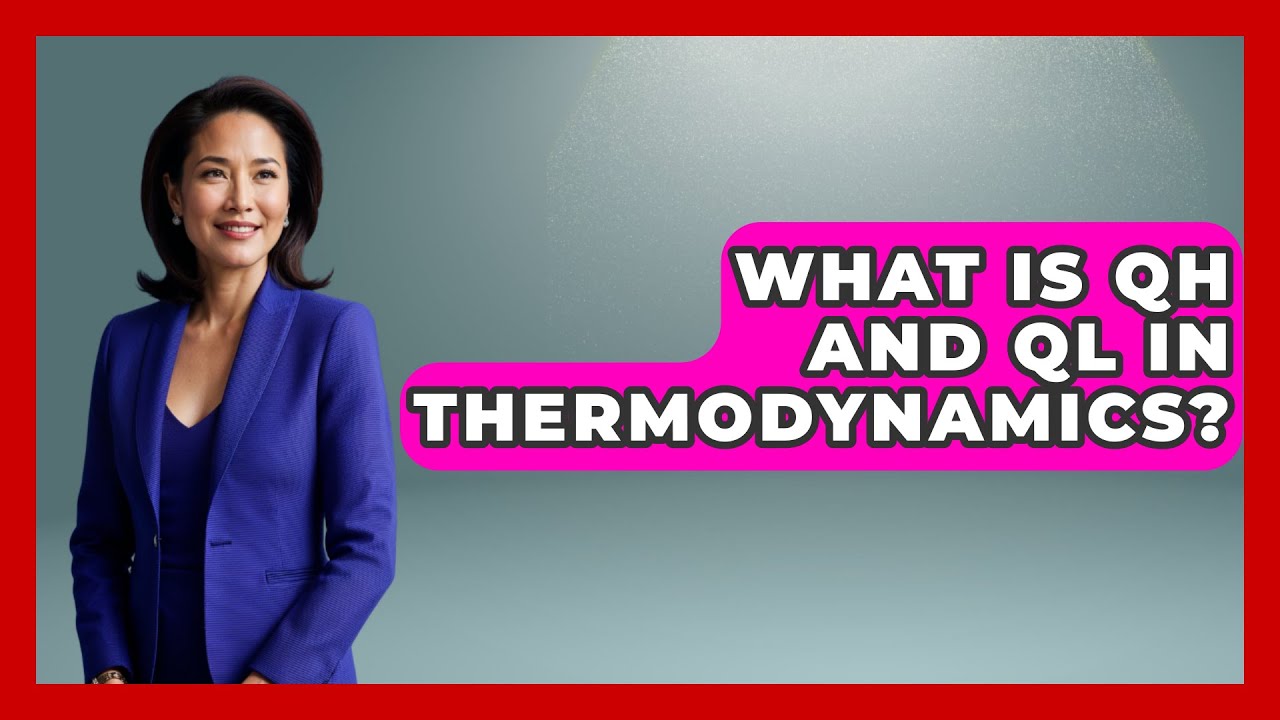 What Is QH And QL In Thermodynamics? - Chemistry For Everyone - YouTube