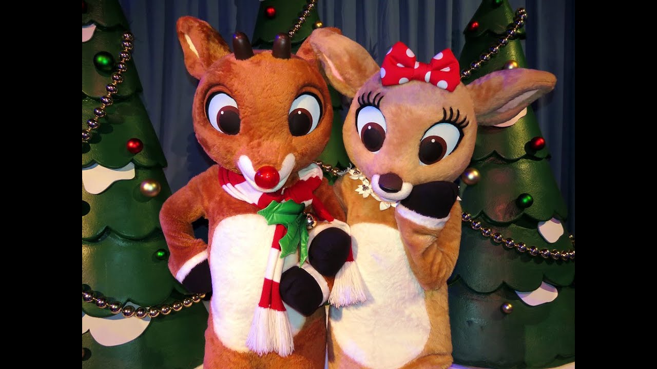 Rudolph and Clarice Busch Gardens Tampa Bay at Christmas Town - YouTube