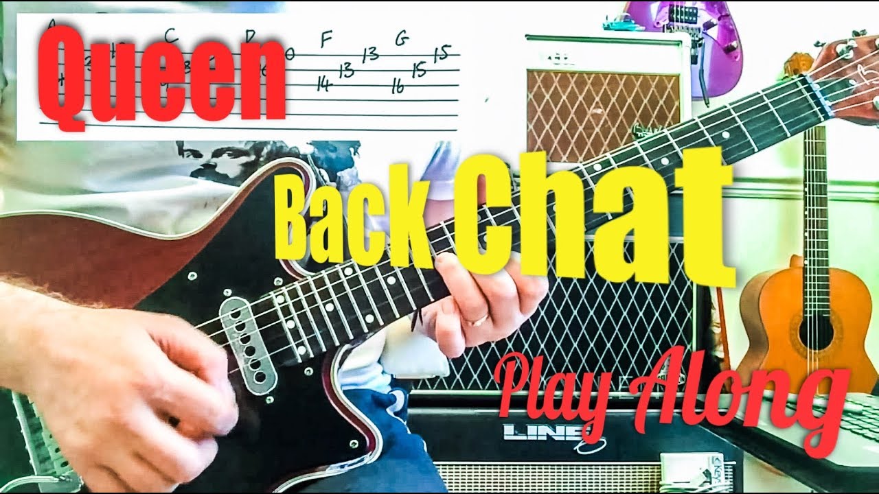 Queen - Back Chat - Guitar Play Along ( Guitar Tab) - YouTube