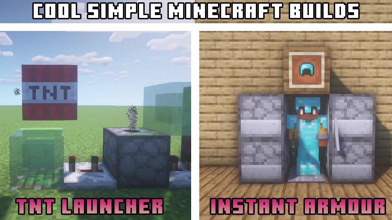 Minecraft | 5 COOL and SIMPLE Minecraft Builds - 1.16+ - YouTube