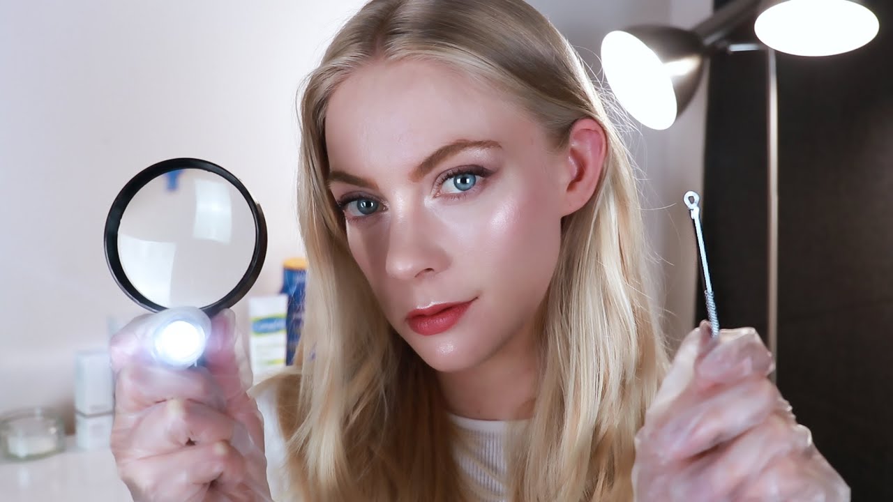 ASMR Face Mapping & Skin Exam 👩‍⚕️ Dermatologist Medical RP ...