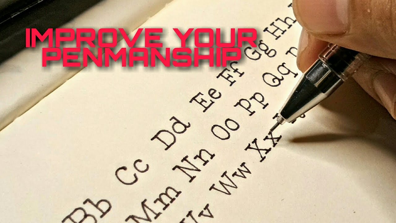 HOW TO IMPROVE YOUR PENMANSHIP? TUTORIAL FOR BEGINNERS 🙂 || Upper and ...