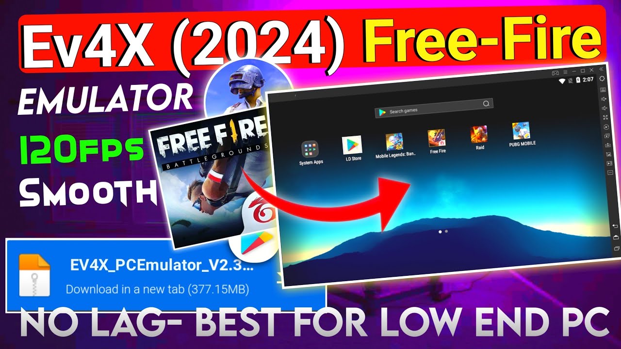 🔥Latest 2024 - Ev4X Emulator | best emulator for low end pc | e4vx ...