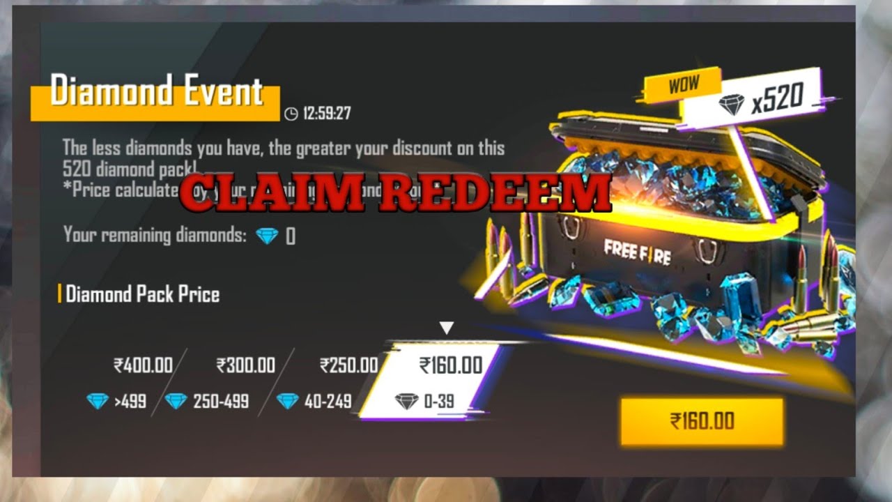 Diamond Event Hot Redeem Claim Go Fast - YouTube