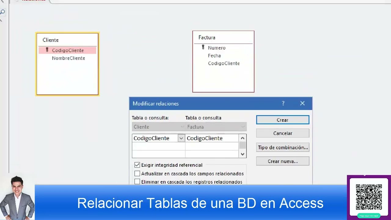 Relacionar Tablas en Access (Integridad referencial, Actualizar en ...