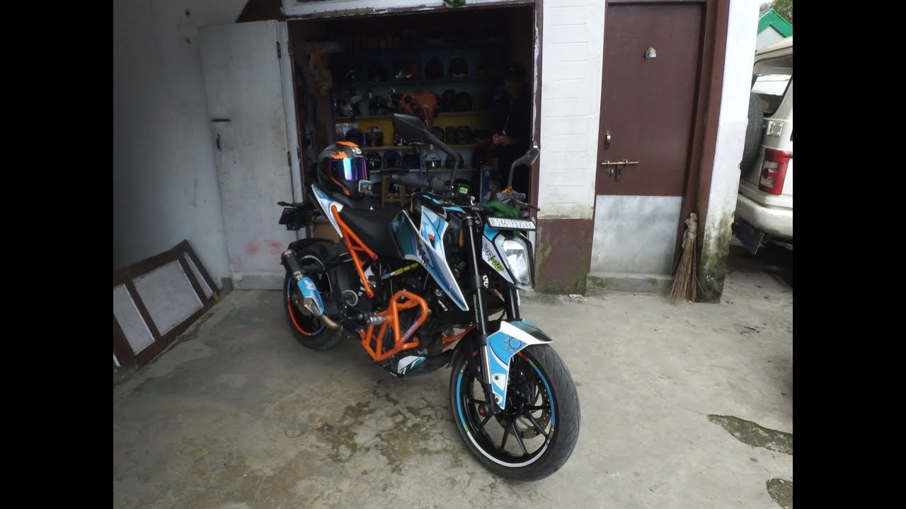 KTM DUKE 250 CRASH CAGE MODZ - YouTube