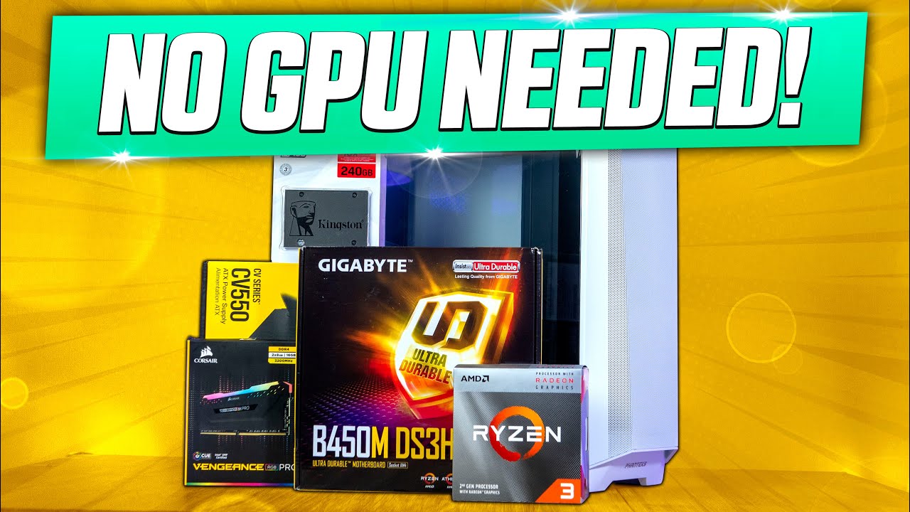 Building A Gaming PC Under $500 With No Graphics Card! Step-By-Step ...