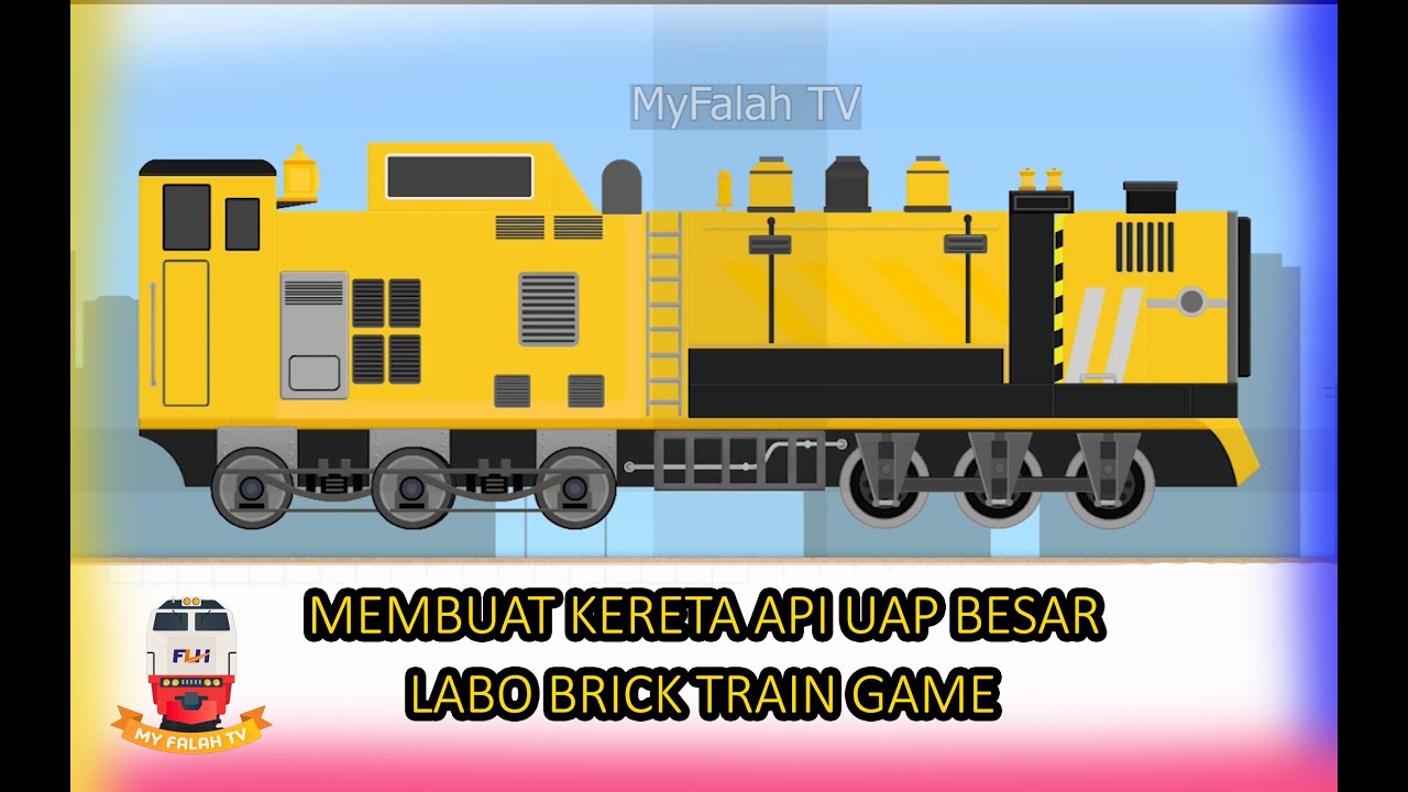 Labo Brick Train World Part 142 - Membuat Kereta Api Uap Besar # ...