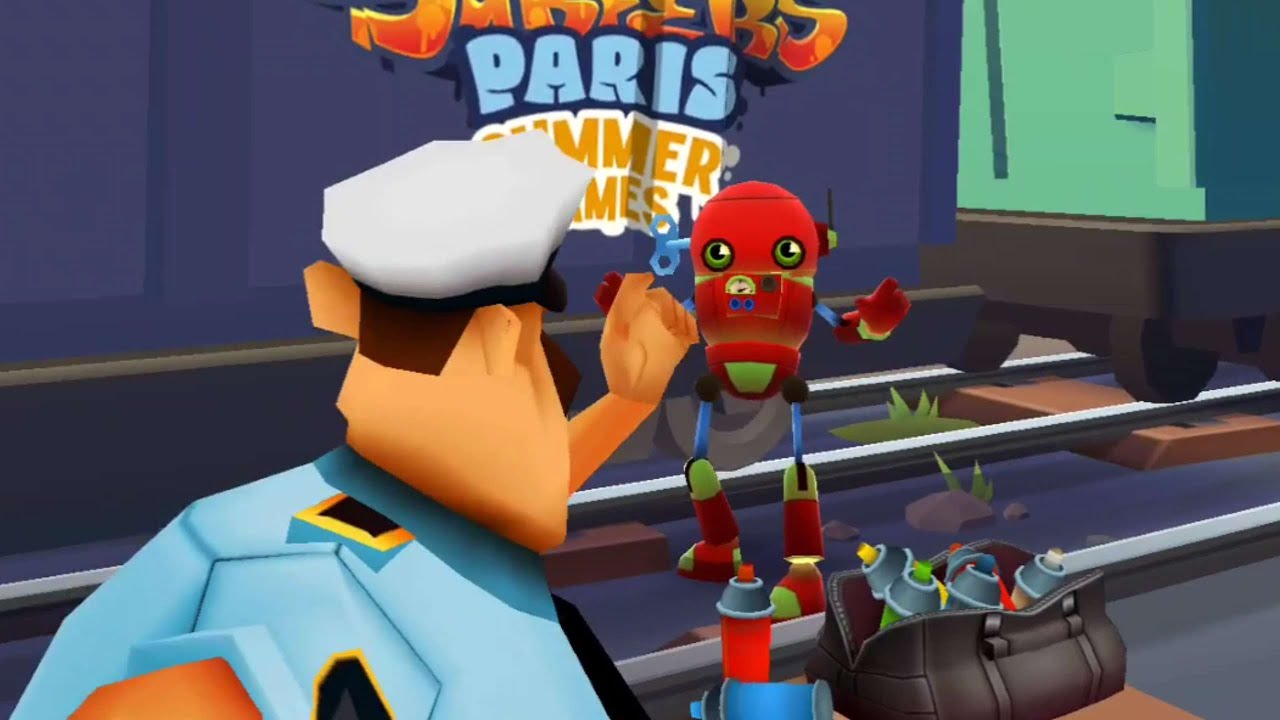 Subway Surfers Paris Summer Games 2024 - Tagbot Toy Outfit - YouTube