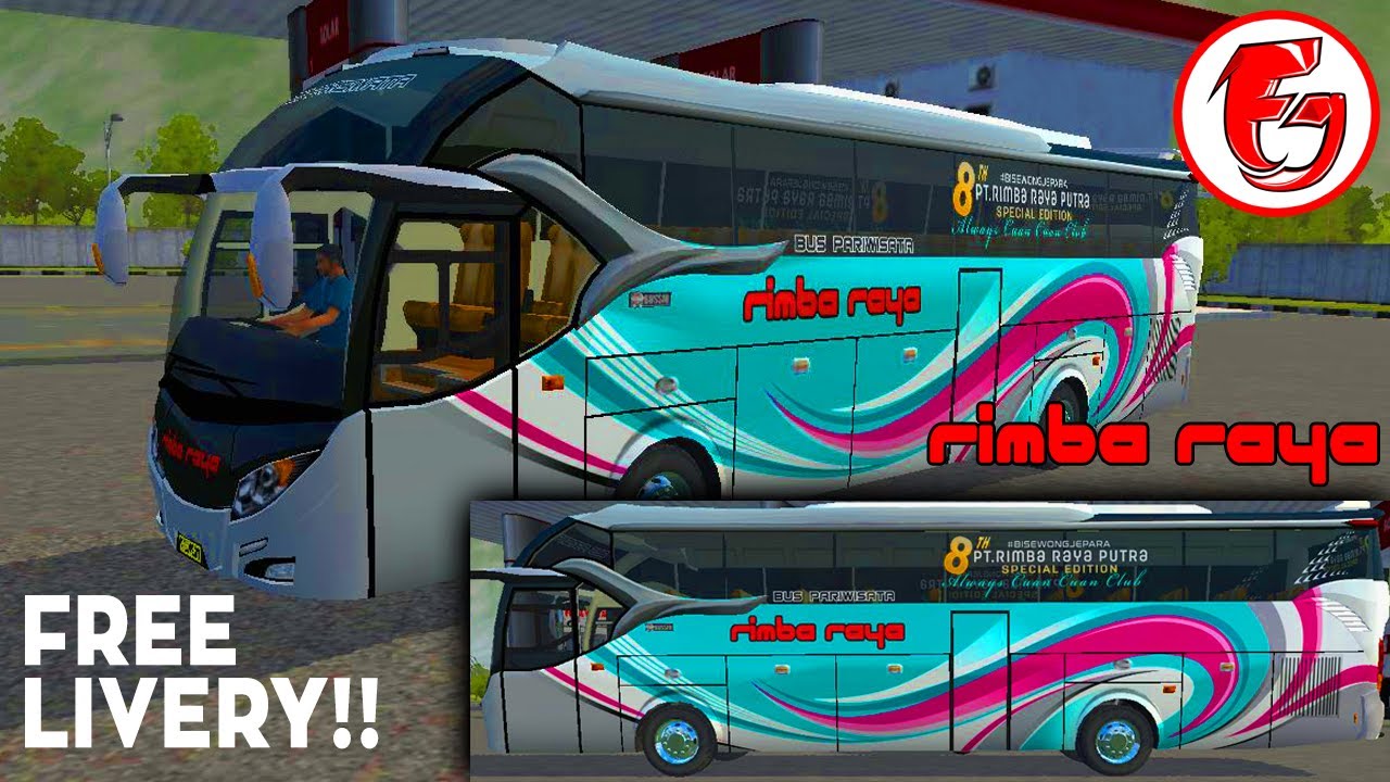 RILIS LIVERY TERBARU BUS RIMBA RAYA TERBARU SR2!!! | BUSSID #25 - YouTube