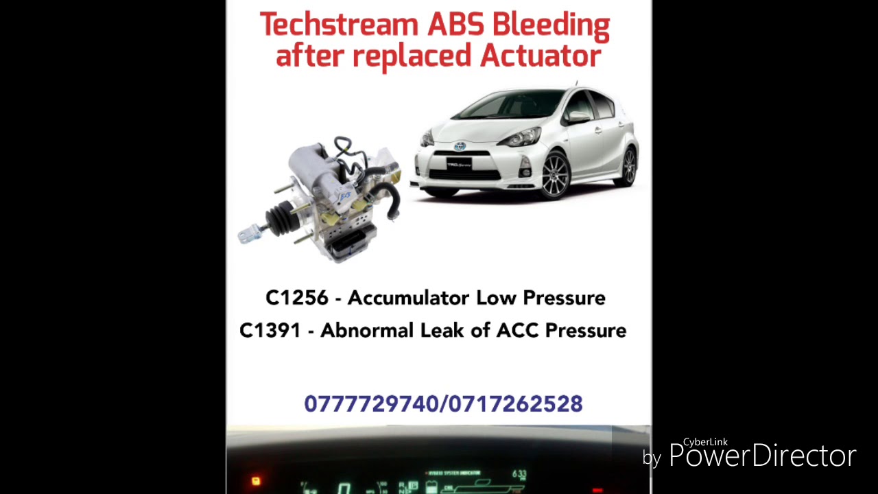 Toyota Techstream ABS bleeding - YouTube